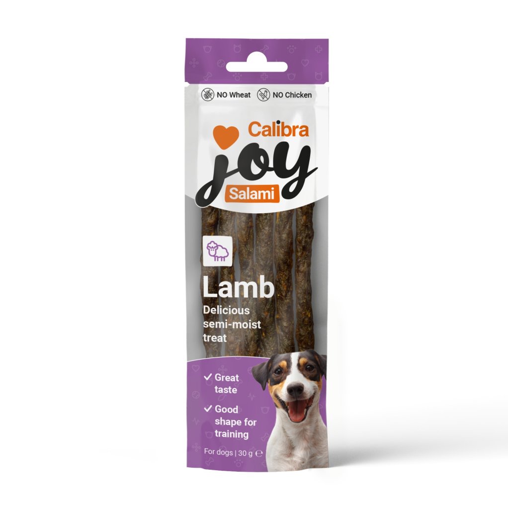 Calibra Joy semi-moist lamb salami treats | Calibra